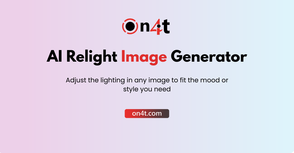 Online AI Relight Image Generator | Adjust Photo Lighting Easily