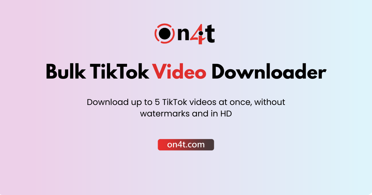 Bulk TikTok Video Downloader | Mass Download Tiktok Videos