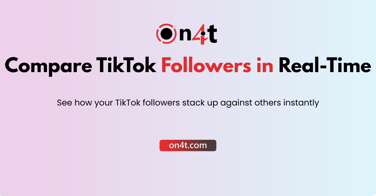 TikTok Follower Comparison Tool – Compare TikTok Followers Live