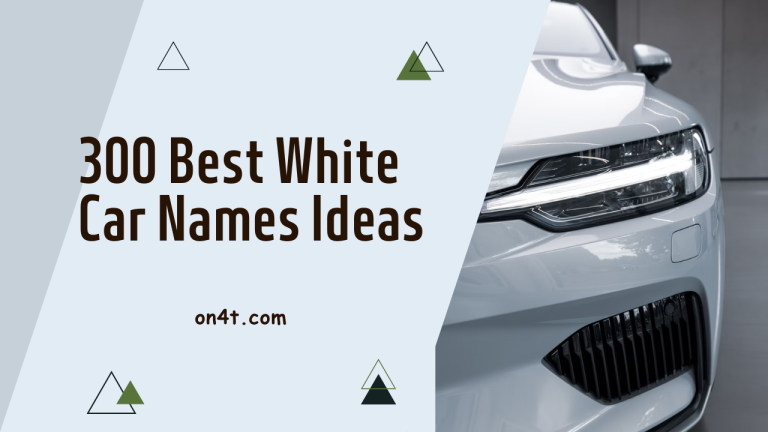 300 Best White Car Names Ideas - On4t