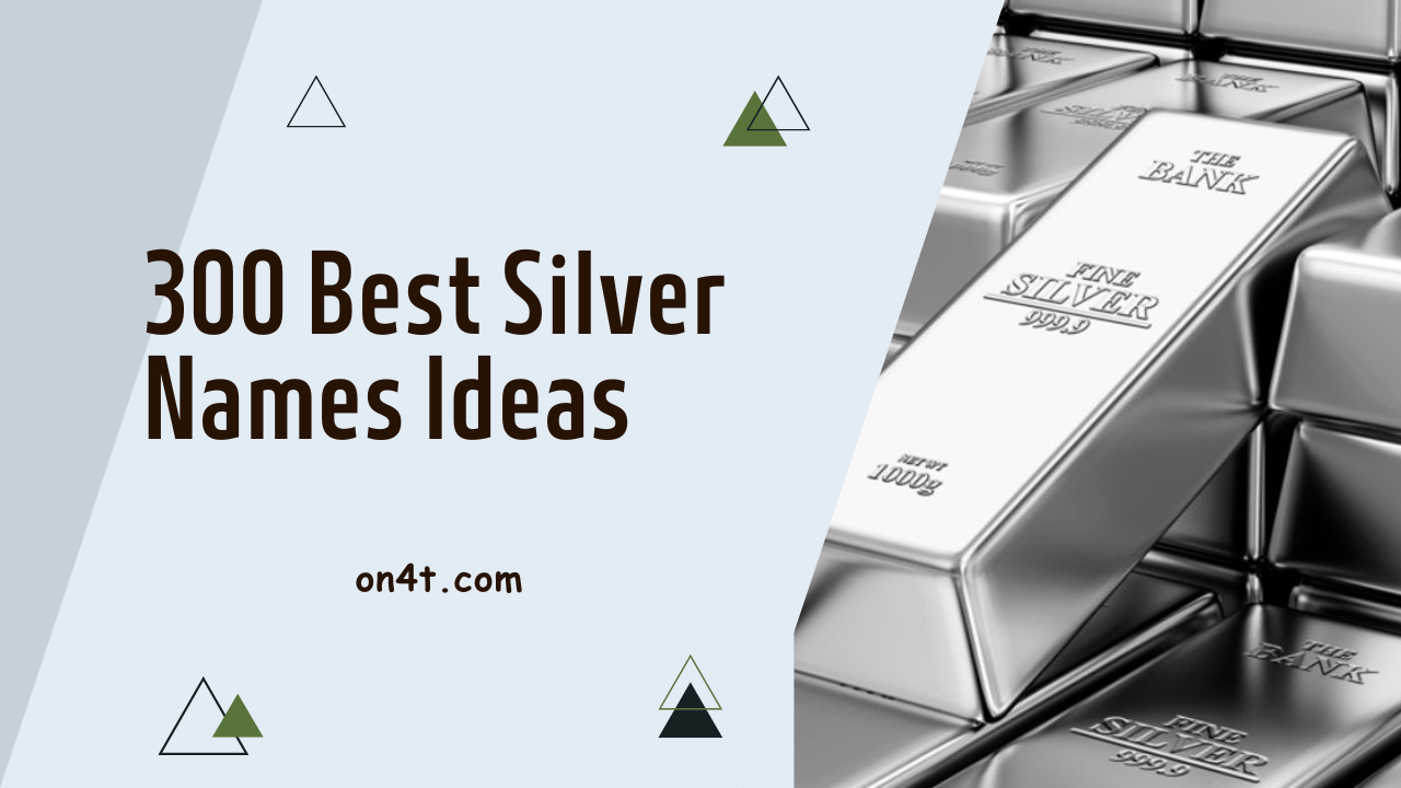 300 Best Silver Names Ideas On4t