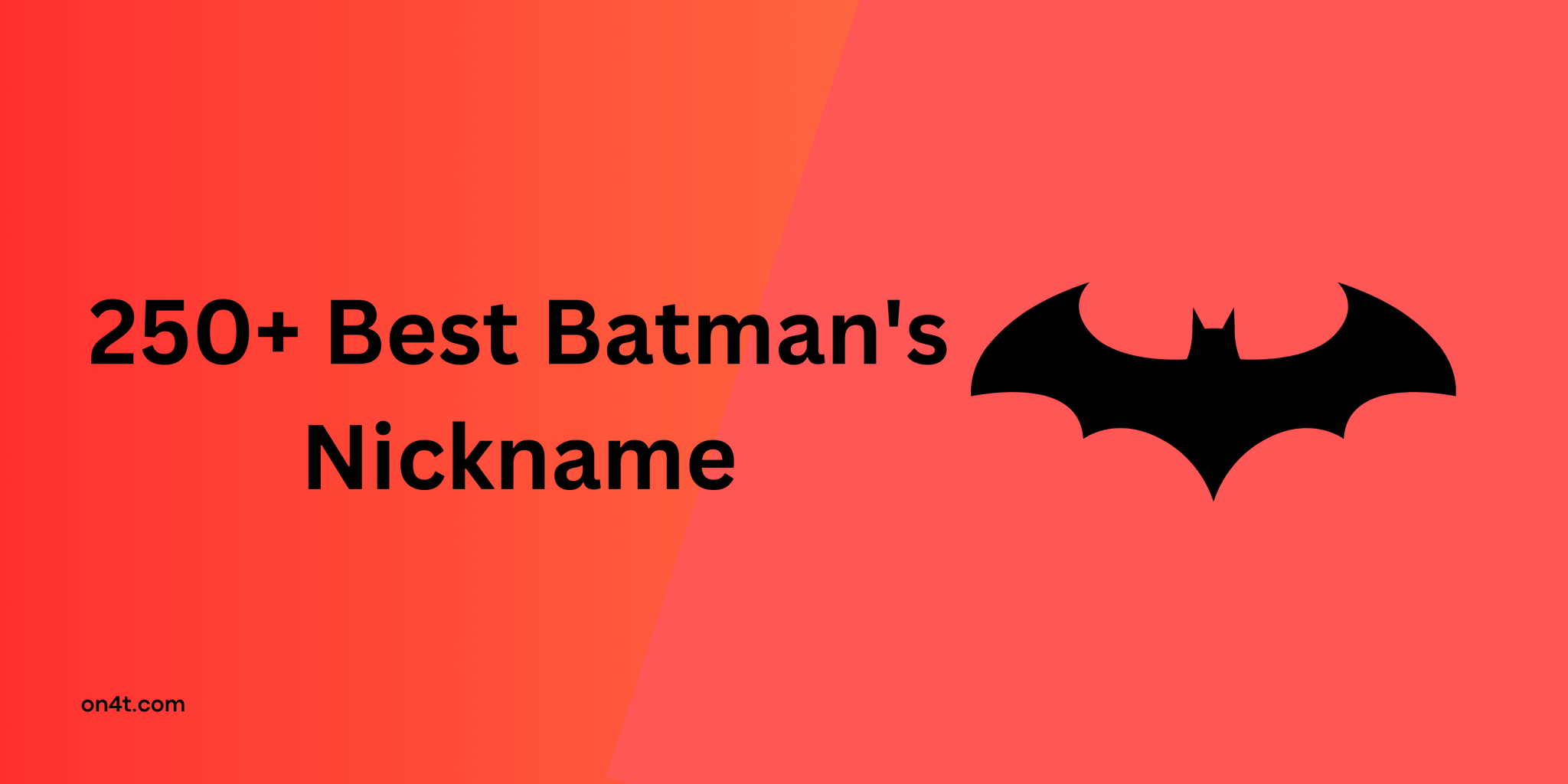 250+ Best Batman's Nickname