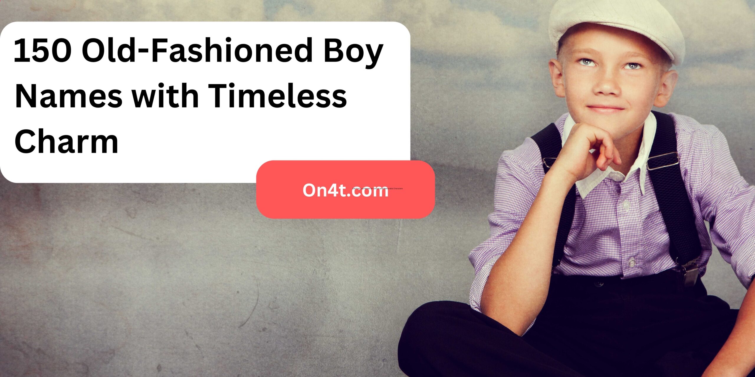 150 Old Fashioned Boy Names With Timeless Charm