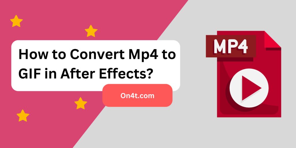 How to Convert Mp4 to GIF in After Effects?