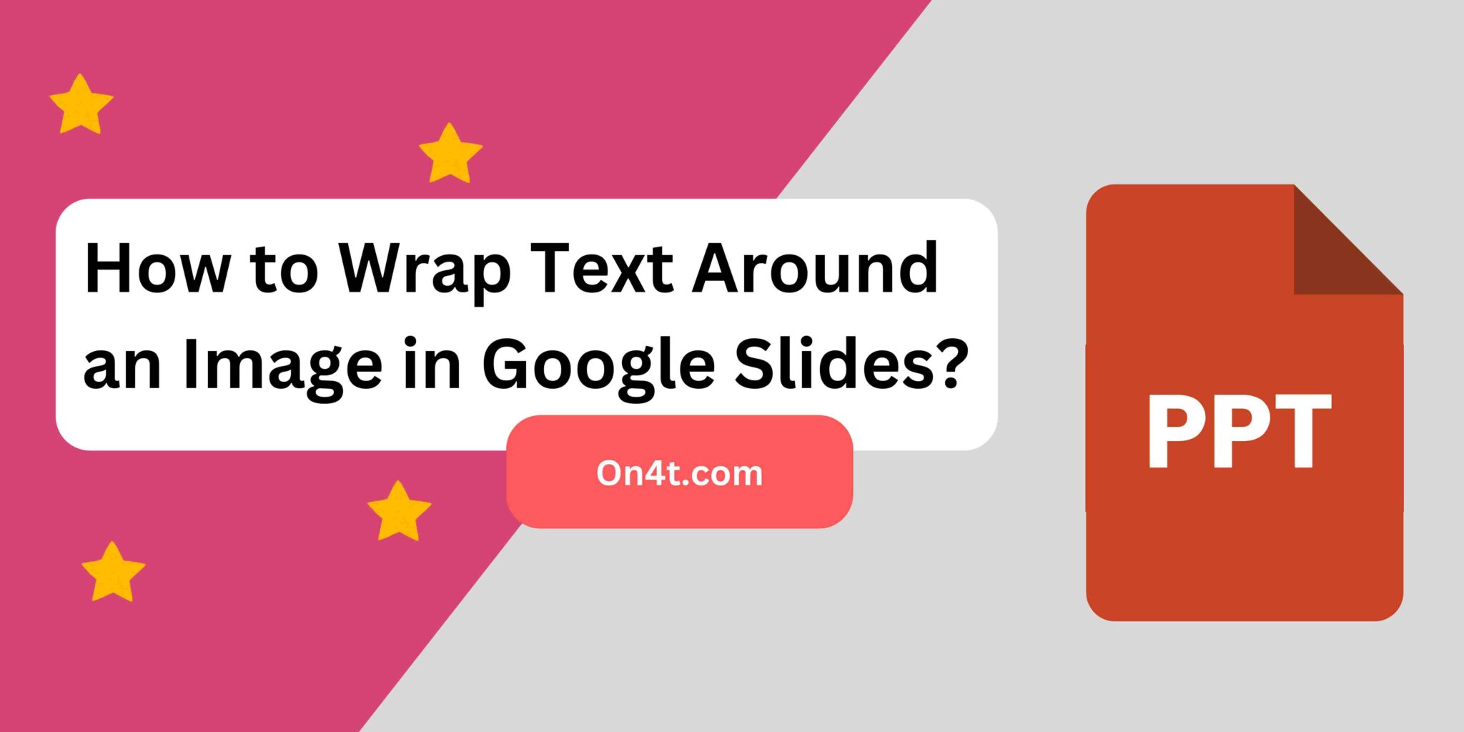 How to Wrap Text Around an Image in Google Slides?
