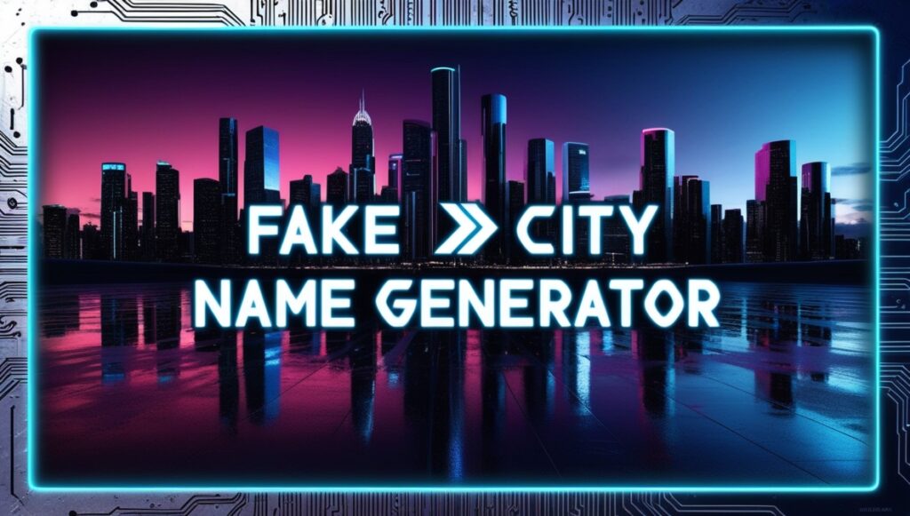 Fake City Name Generator