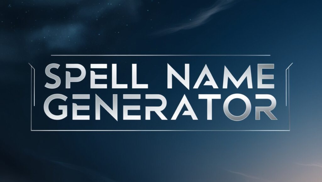 Spell Name Generator