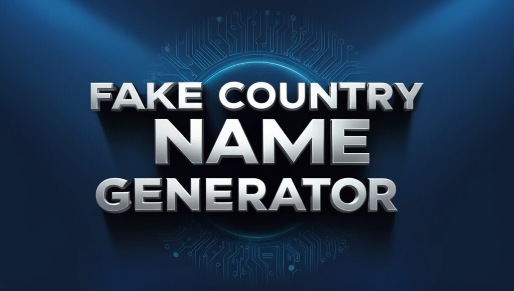 Fake Country Name Generator