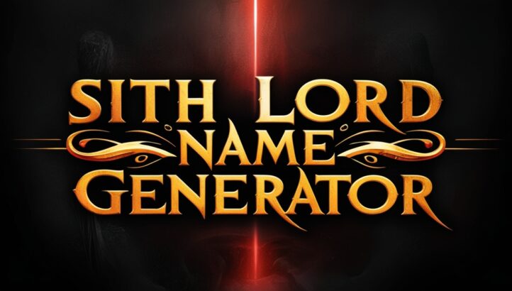 Sith Lord Name Generator