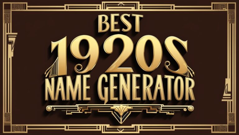 Best 1920s Name Generator