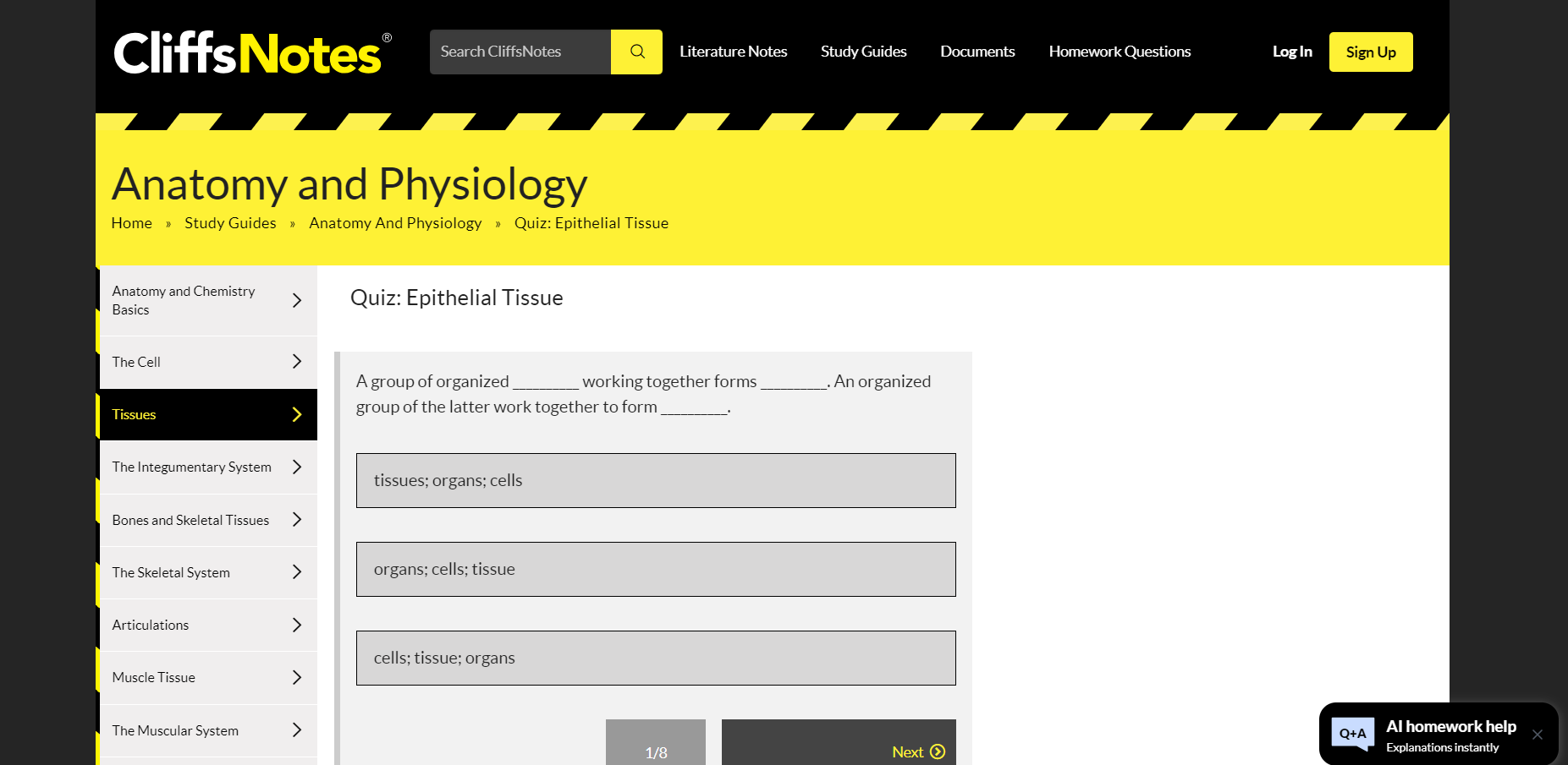 Epithelial Tissue Quiz: Anatomy And Physiology - On4t