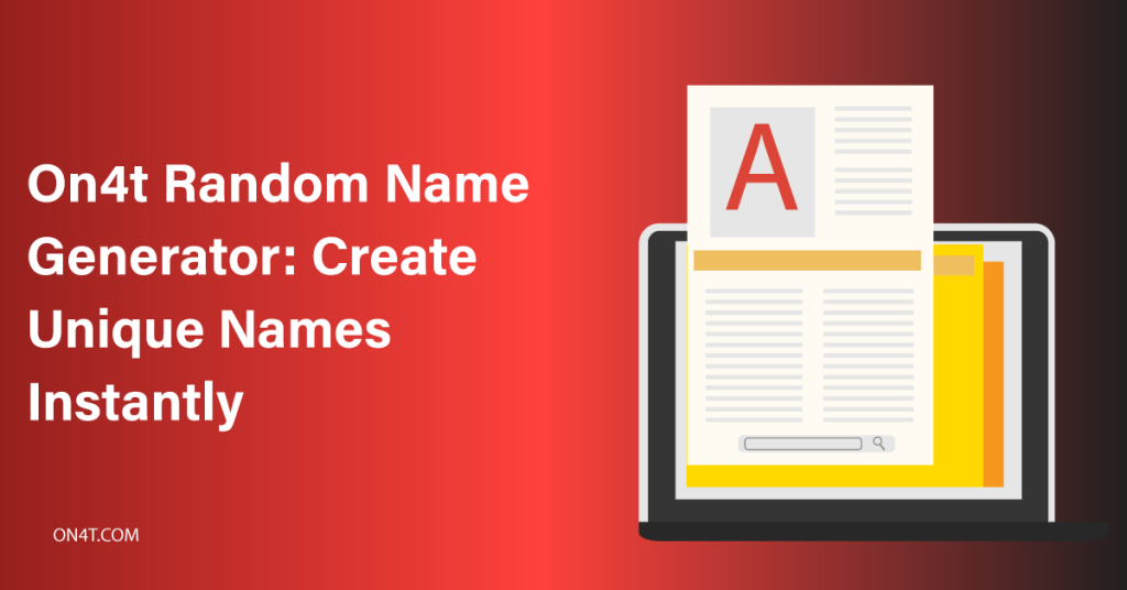 On4t Random Name Generator – Create Unique Names Instantly